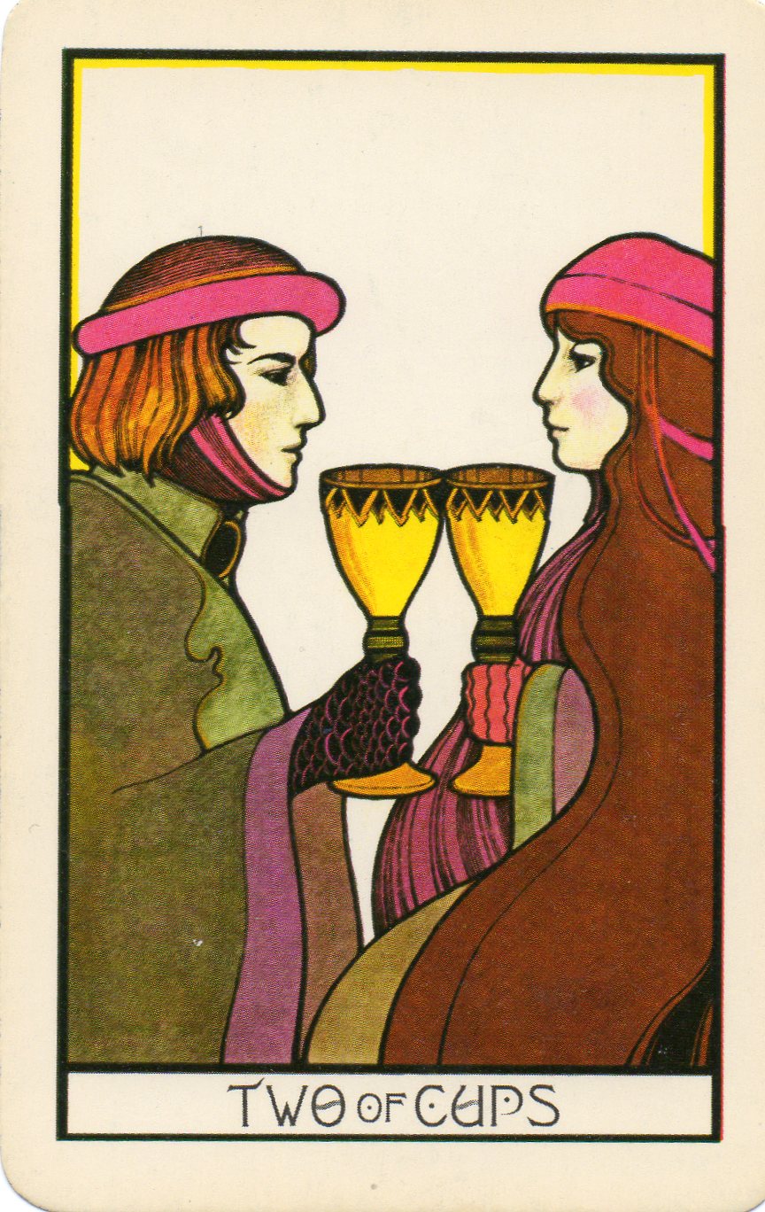 2_Cups_Aq | Bohemian Path Tarot